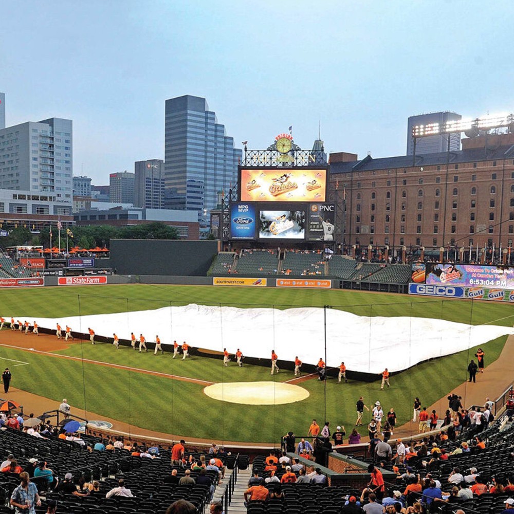 FieldSaver Custom Stadium and Field Rain Tarp for Baseball Fields (Sold ...