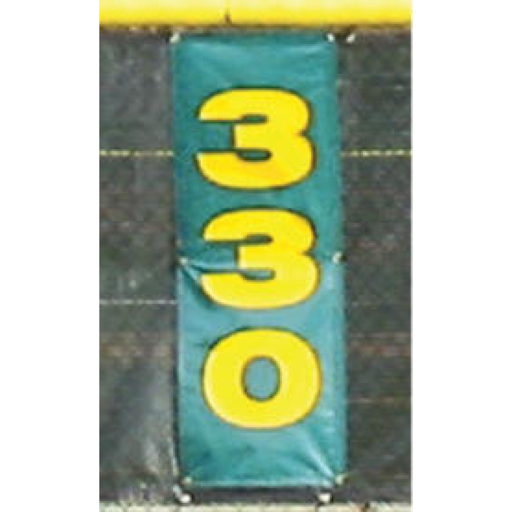 56" L x 20" H Baseball Customizable Horizontal Outfield Distance Marker ...