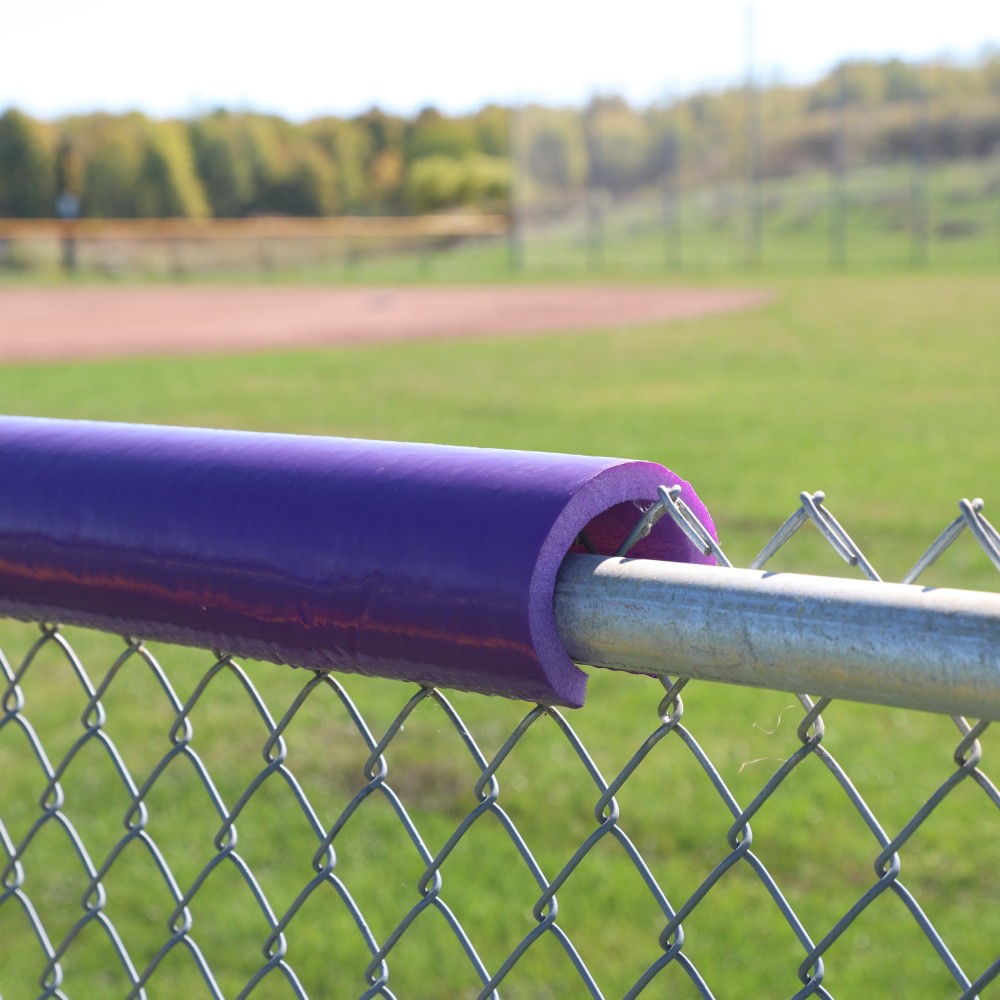 SafeFoam 8' Premium Baseball Fence Rail Foam Safety Padding - Purple ...
