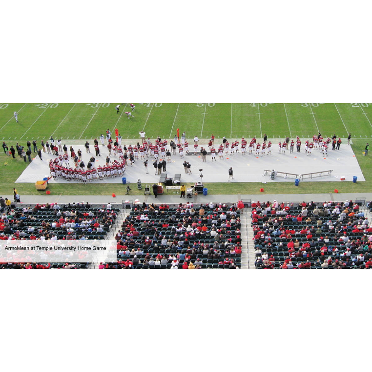 FieldSaver Football Sideline Tarp with Grommets 15' x 150' (ArmorMesh ...