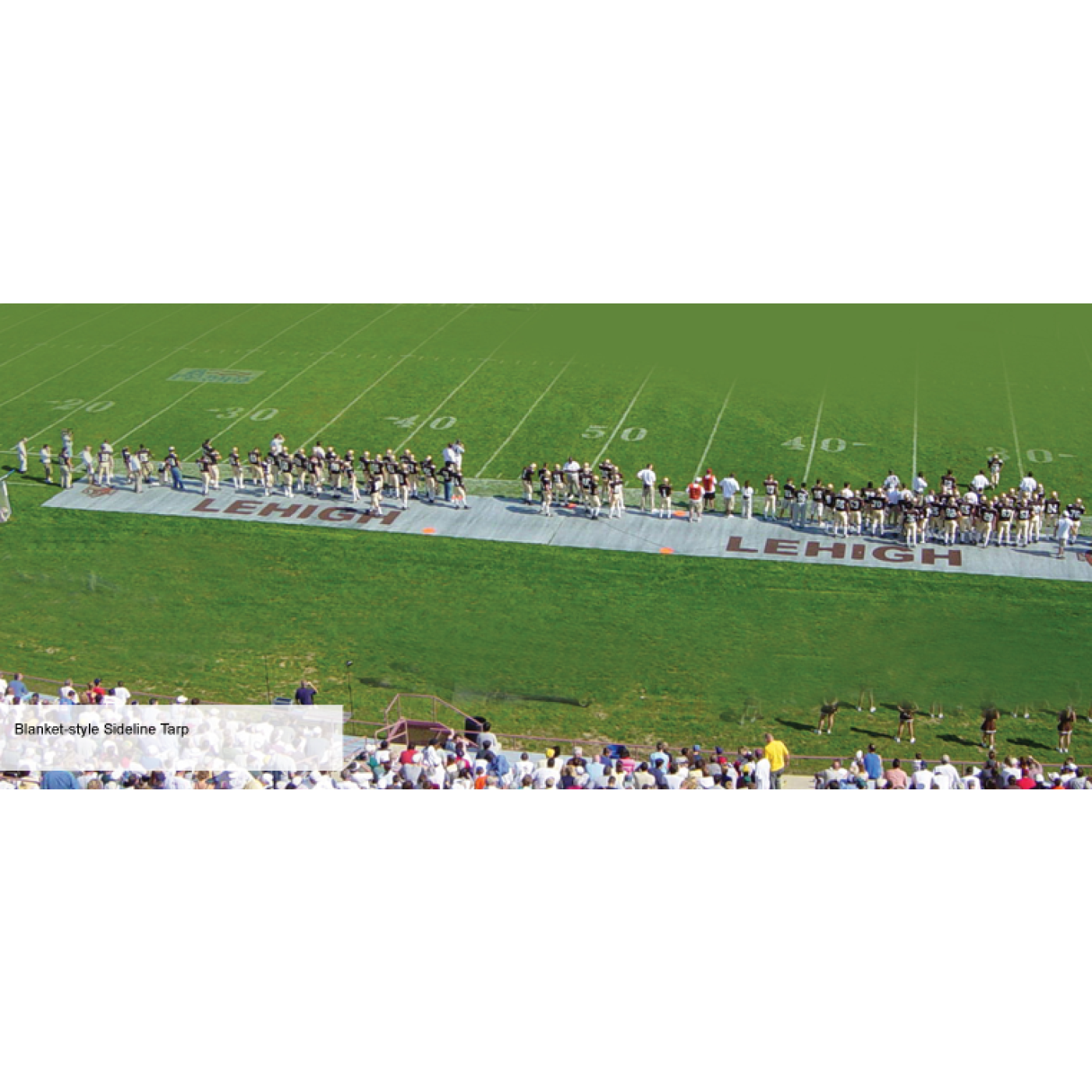 FieldSaver Football Sideline Tarp with Grommets 14' x 150' (Premium 15 ...
