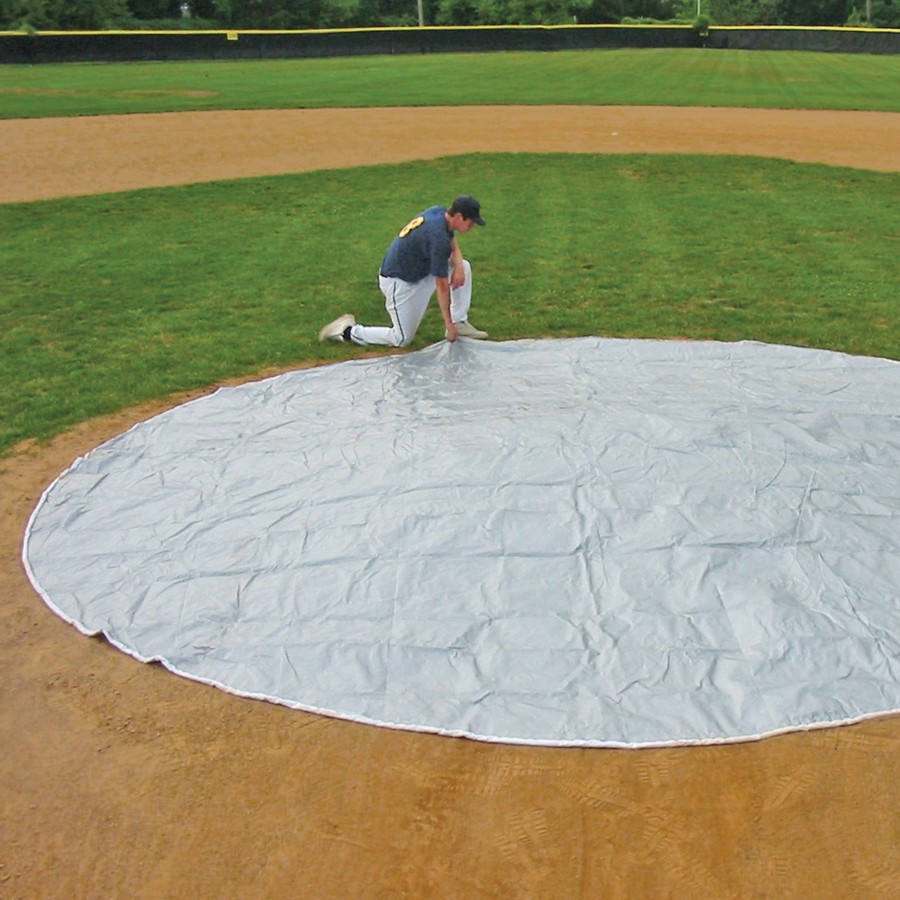 FieldSaver 18' Round Weighted Spot Cover for Baseball and Softball ...