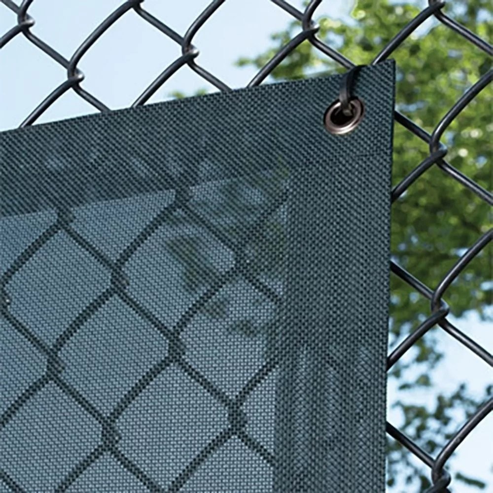 FenceMate 9' GM90 Closed Mesh Baseball Windscreen 9'H x 55'L (Black ...
