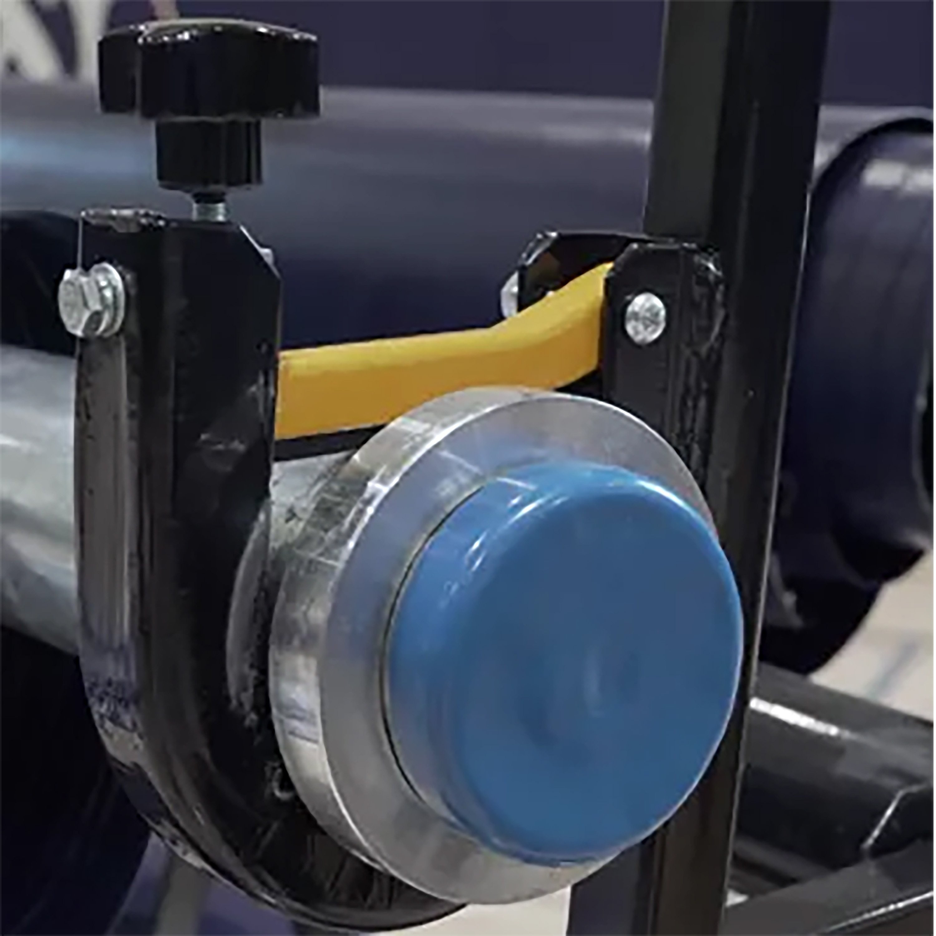 Blue Rubber End Caps for Galvanized Roller | Baseball Fence Store