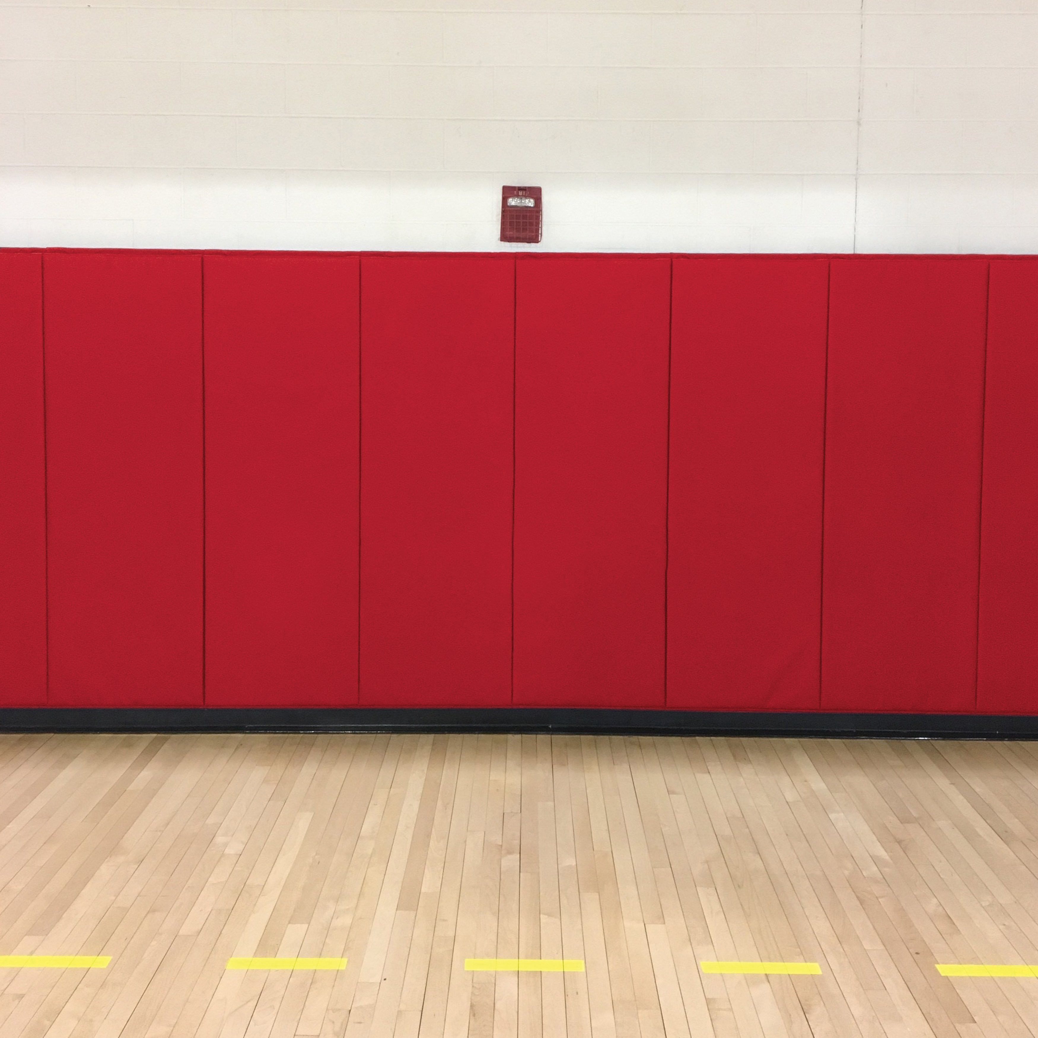 EnviroSafe Gymnasium Wall Padding 2' x 8' x 1.375" AirTex50 Indoor Wall ...