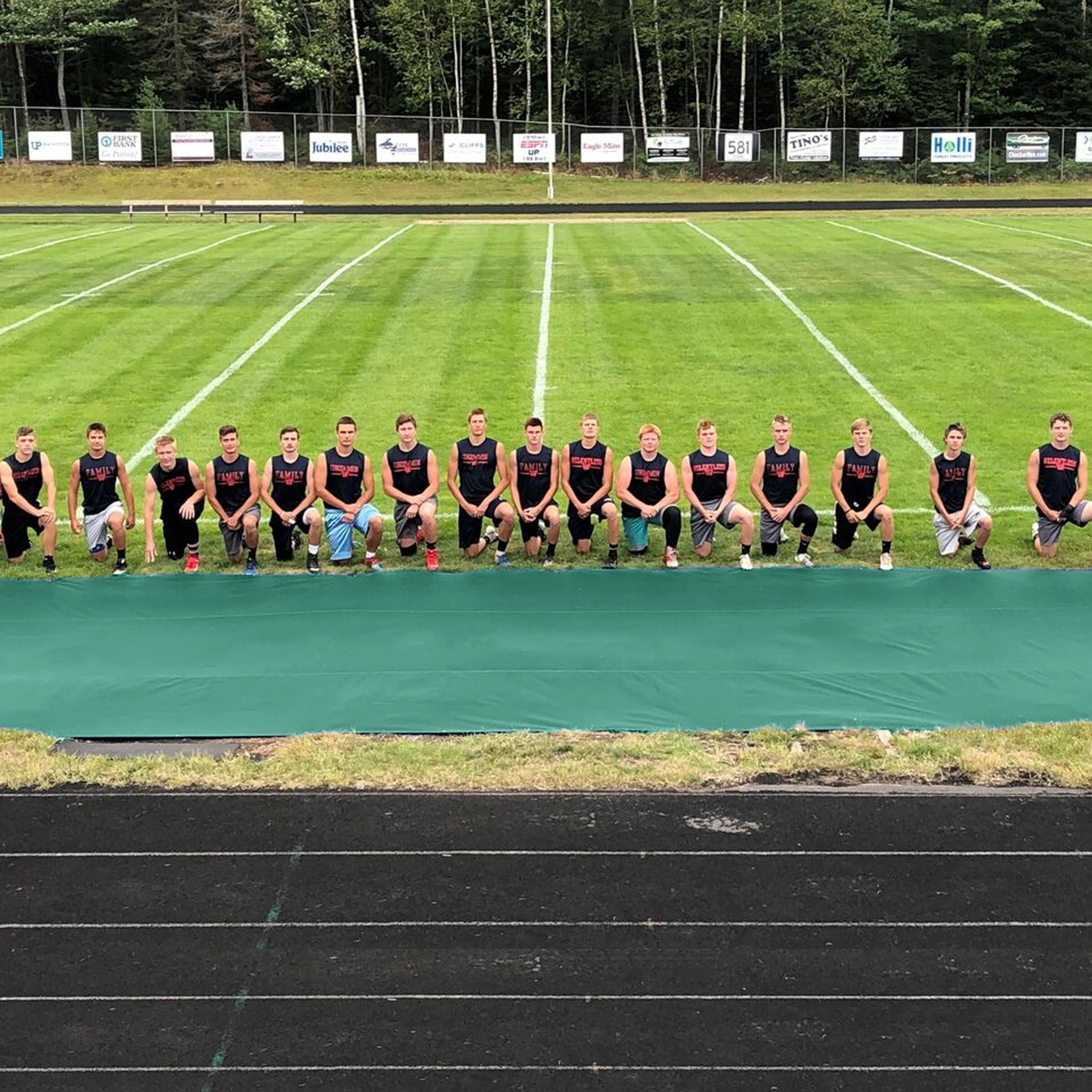 Armormesh 15' x 50' Sideline Tarp W/ Grommet(S) Every 3' - Dark Green ...