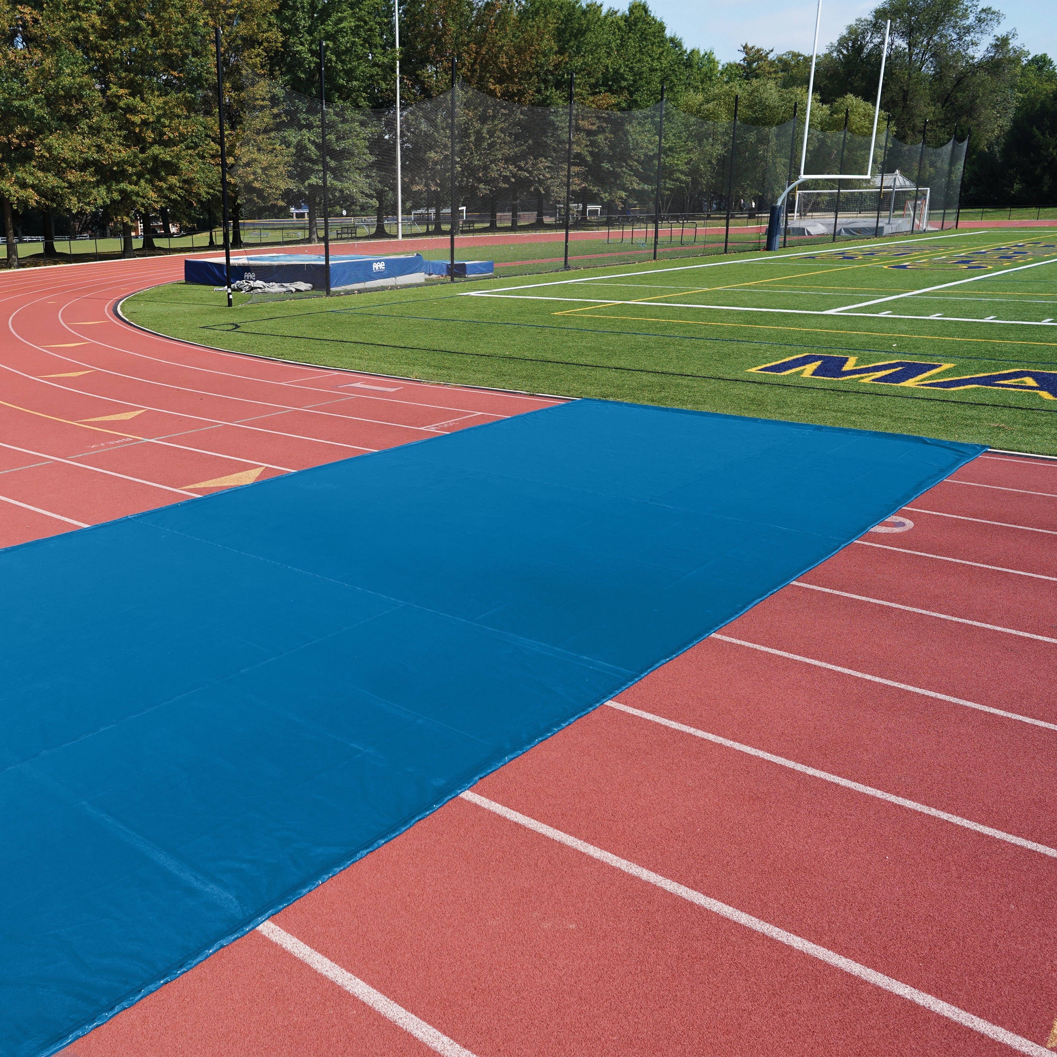 FieldSaver Weighted Track Protector 30' x 50' (16 oz ArmorMesh) - Royal ...