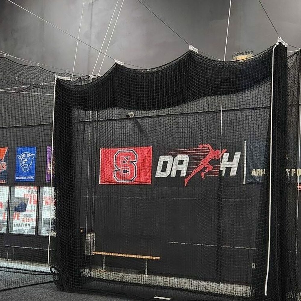 70ft L x 12ft W x 12ft H ProCage Batting Cage Tunnel Net | #24 Nylon ...