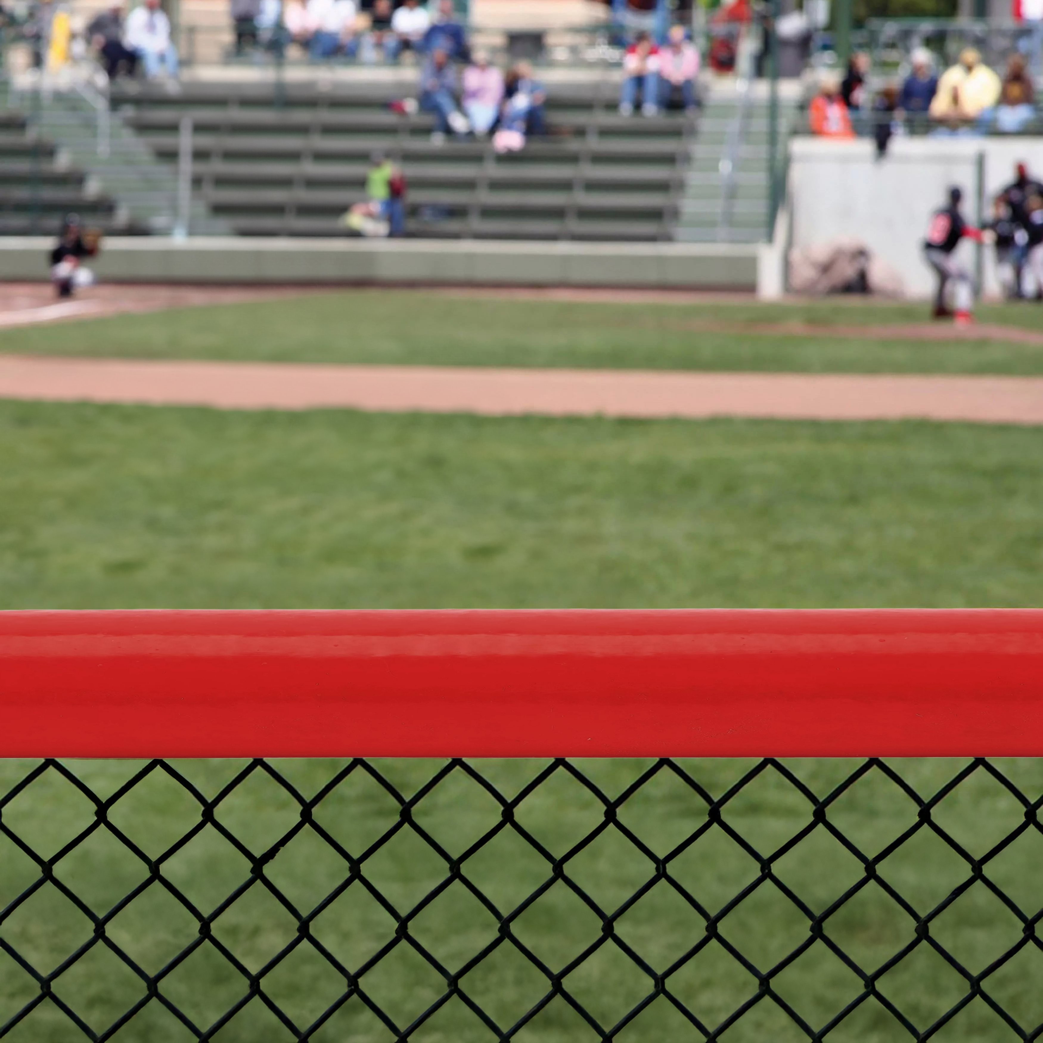 SafeFoam 8' Premium Baseball Fence Rail Foam Safety Padding - Red ...