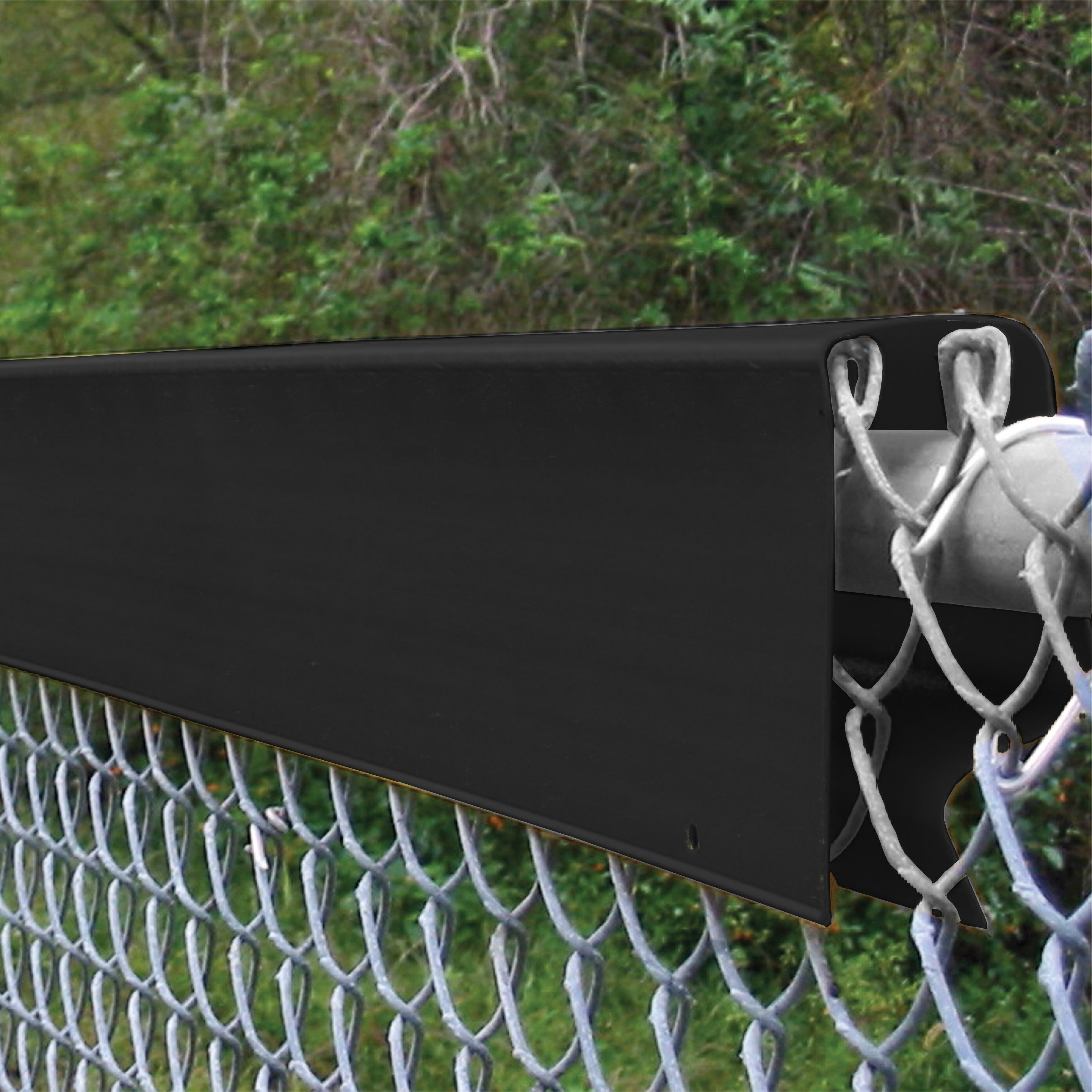 Black Baseball Safety Top Cap (5 Pack) 8' Lengths with Hog Rings ...