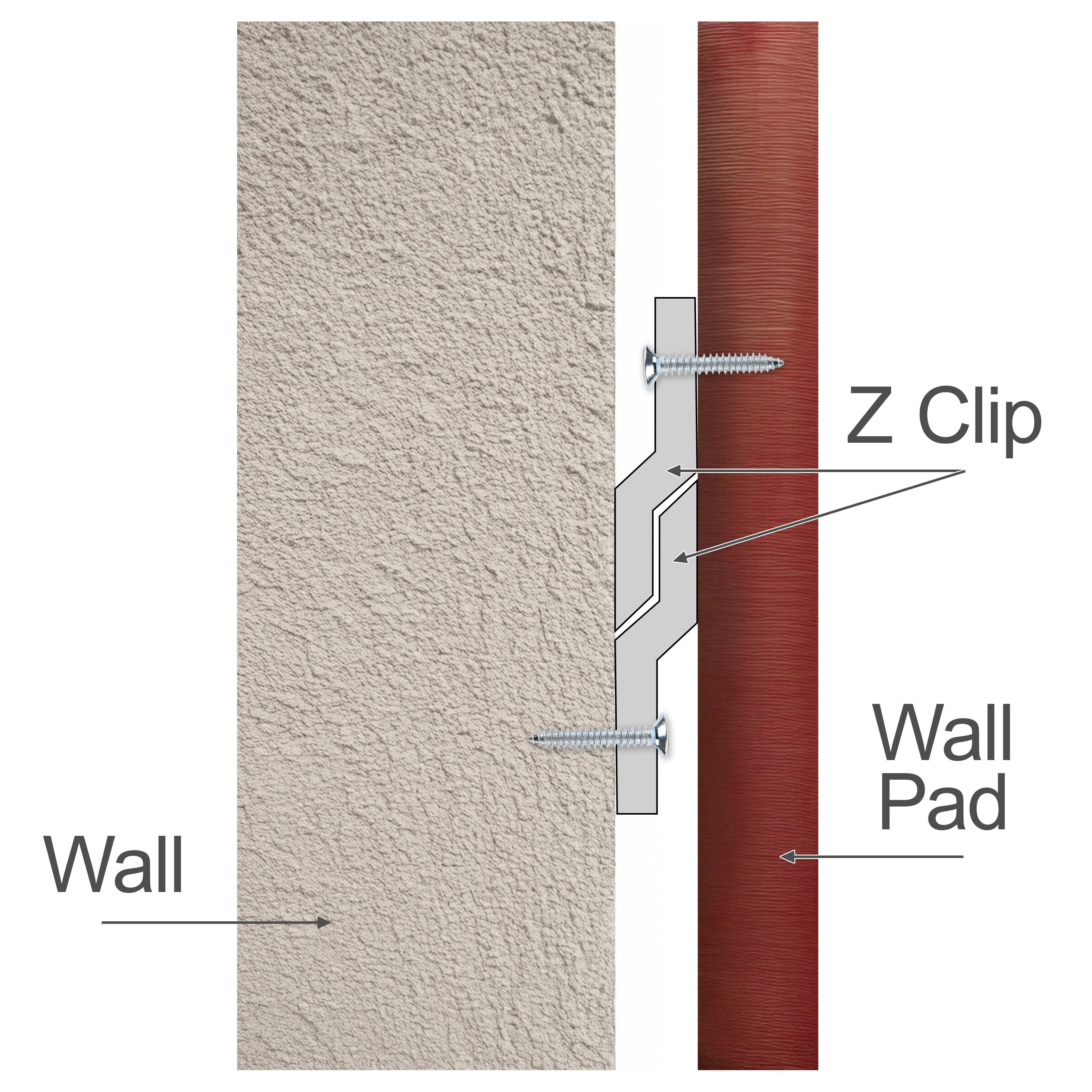 3' Length Z Clip Aluminum Channel for Secure Fencing - Fence Padding ...